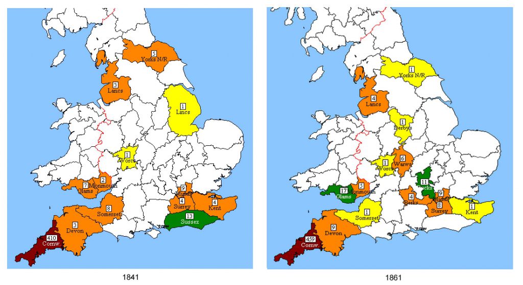 Distribution of Grenfell Individuals Grenfell Family History